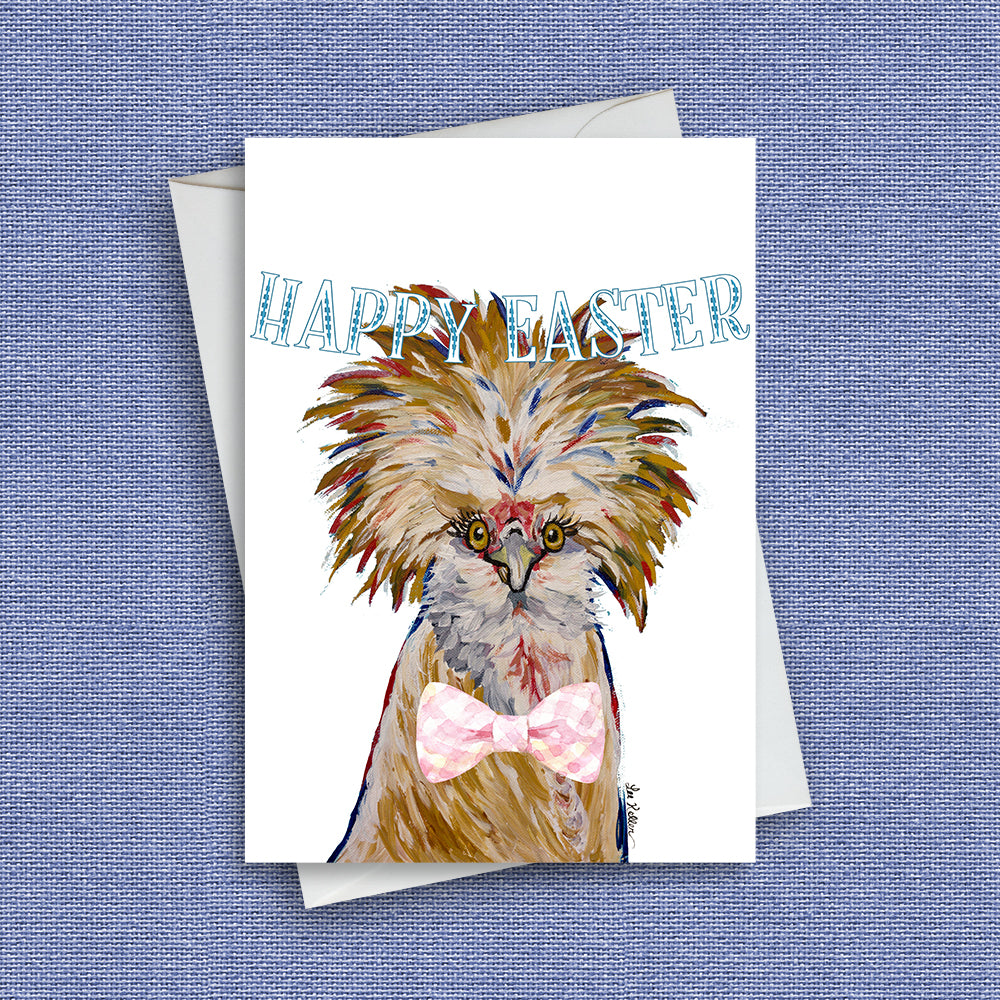 Easter Chicken Greeting Card Lola', Cute Chicken Greeting Card – Hippie ...